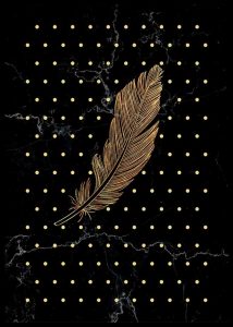 GOLDEN FEATHER POSTER – Postersprints